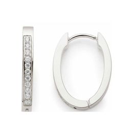 Leonardo Damen Leonardo Paar Creolen &raquo;Ohrring Ronia Beauty's&laquo; mit Zirkonia (synth.) silber Edelstahl