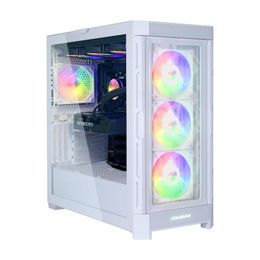 Cougar Gaming-PC &raquo;DUOFACE PRO WT 7476 AMD Ryzen 5 7500F RTX 5070 32GB DDR5 1TB SSD&laquo; Windows 11, DDR5 RAM wei&szlig; WLAN AX 802.11a/b/g/n/ac/ax (Wi-Fi 6) & 