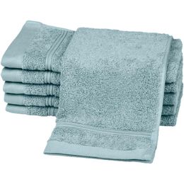 Ross Gaestehandtuecher &raquo;Rubin&laquo; 100% Baumwolle blau Frottier, Baumwolle B/L: 30cmx50cm, 6 Stk., Frottier
