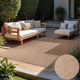 Hanse Home Outdoorteppich &raquo;Liora Wendeteppich&laquo; rechteckig 5 mm H&ouml;he L&auml;ufer, In und Outdoor, Flachgewebe, wetterfest, pflegeleicht, robust wei&szlig; 