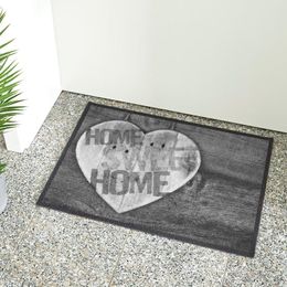 ANDIAMO Fu&szlig;matte &raquo;Rinaldo, Made in Belgium&laquo; rechteckig 10 mm H&ouml;he Schmutzfangmatte, verschiedene Motive, rutschhemmend, waschbar grau Kunstfaser B : 50cm 1 