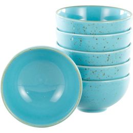 Creatable Dipschale &raquo;NATURE COLLECTION&laquo; 6 Stk. aus Steinzeug Snackschale, &Oslash; 11,5 cm blau Steinzeug &Oslash; 11,5cm