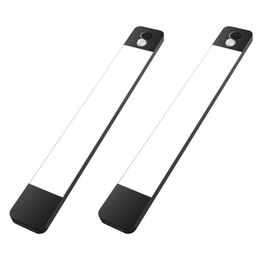 Hanseatic LED Unterbauleuchte &raquo;/ Schrankbeleuchtung / Lichtleiste LUBLUGHK223&laquo; LED-Modul 2 Stk. Neutralwei&szlig; Akkubetrieb, 4000 K, 25cm x 4cm schwarz-wei&szlig; 1, H: 