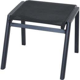 siena GARDEN Hocker &raquo;BOLOGNA&laquo; Aluminiumgestell, Ranotex Bezug, Dining Hocker anthrazit/grau schwarz B/H/T: 53cm x 44,5cm x 58cm