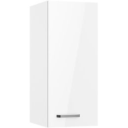 KOCHSTATION H&auml;ngeschrank &raquo;KS-Paula&laquo; 30 cm breit, 70 cm hoch, mit 1 T&uuml;r, 2 Einlegeb&ouml;den wei&szlig; wei&szlig;, B/H/T: 30cm x 70,4cm x 34,9cm, T&uuml;ren: 1 Stk.