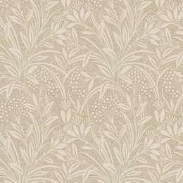 Laura Ashley Vliestapete &raquo;Barley&laquo; gemustert FSC zertifiziert, mit lebhaftem Druck, 10 Meter L&auml;nge beige Vlies B/L: 0,52m x 10m, Rollen: 1