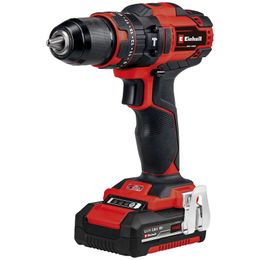 Einhell Akku-Schlagbohrschrauber &raquo;TE-CD 18/40 Li-i +64&laquo; Set, inkl. 2 Akkus, Schnellladeger&auml;t, 64-tlg. Zubeh&ouml;r und Koffer rot Drehzahl-Elektronik f&uuml;r material-