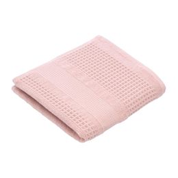 Vossen Handt&uuml;cher &raquo;Senses&laquo; leichte Waffelstruktur rosa Waffelpiqu&eacute;, Baumwolle B/L: 50cmx100cm, 2 Stk., Waffelpiqu&eacute;