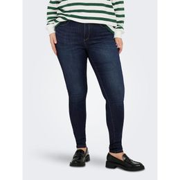 Only Carmakoma Damen Only CARMAKOMA Skinny-fit-Jeans &raquo;CARTHUNDER LIFE P UP REG SK DNM BJ367&laquo; blau 48, L&auml;nge 32