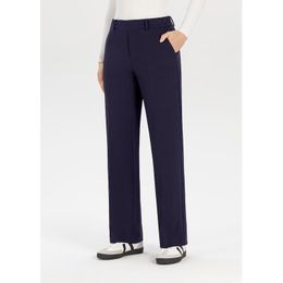 Stehmann Damen Jerseyhose &raquo;Fenja2-780&laquo; im Straight Fit, mit B&uuml;gelfalte blau 40, N-Gr