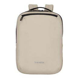 Travelite Damen Travelite Daypack &raquo;BASICS Plane Rucksack mit Laptopfach&laquo; beige B/H/T: 31cm x 40cm x 10cm