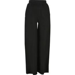 Urban Classics Damen Sweathose "Urban Classics Damen Ladies Straight Rib Terry Pants"schwarz, Gr. 5XL, unifarben, 100% Baumwolle, Hosen