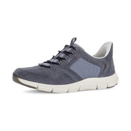 Pius Gabor Herren Slip-On Sneaker Halbschuh, Slipper mit seitlichem Logoschriftzug, G-Weite blau 6,5 (40)