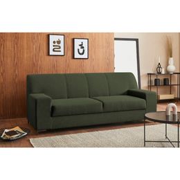 DOMO collection 2-Sitzer &raquo;Ledas kubisch und komfortabel, flache Armlehnen, eleganter Fu&szlig;,&laquo; in vielen Farben erh&auml;ltlich gr&uuml;n B/H/T: 210cm x 83cm x 88cm