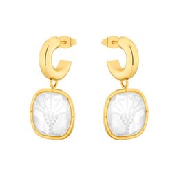 JOOP! Damen JOOP! Paar Creolen &raquo;2035885&laquo; mit Perlmutt gold Edelstahl