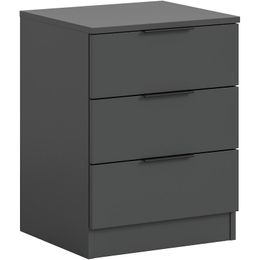 Home Affaire Nachtkommode &raquo;Skarde Nachttisch Beistelltisch Kommode, Breite: 45 cm&laquo; 1 Stk. tlg. Skarde, Nachtkommode, 3 Schubk&auml;sten, anthrazit grau 