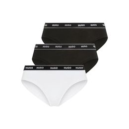 Hugo Underwear Damen HUGO Underwear Slip &raquo;TRIPLET BRIEF STRIPE&laquo; Packung, 3 Stk. mit HUGO Logo-Elastikbund bunt M, 3 Stk.
