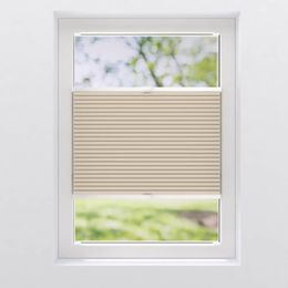 my home Wabenplissee &raquo;Madita&laquo; verdunkelnd energiesparend mit Bohren/ohne Bohren verspannt im Fixma&szlig; beige Obermaterial: 100% Polyester 130cm, 