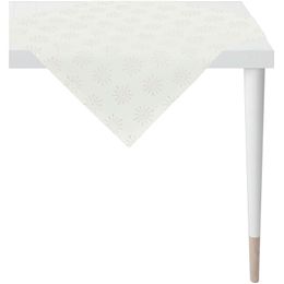 Apelt Mitteldecke &raquo;6302 CHRISTMAS GLAM, Weihnachtsdeko, Weihnachten&laquo; Lurex-Jacquardgewebe beige Polyacryl, Polyester, Viskose B/L: 85cm x 85cm, 1 Stk.
