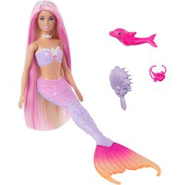 Barbie Meerjungfrauenpuppe &raquo;Meerjungfrau Malibu&laquo; mit Farbwechsel bunt Einheitsgr&ouml;&szlig;e Meerjungfrauenpuppe