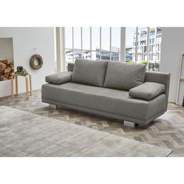 Jockenh&ouml;fer Schlafsofa &raquo;Luzio, B: 196 cm, Liegefl. 125x196 cm&laquo; mit Schlaffunktion & Bettkasten grau Korpus: 100% Polyester;Kissen: 100% Polyester B/H/T: 196cm x 
