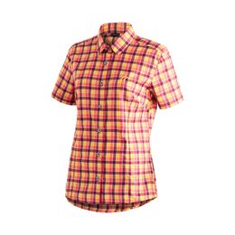 Maier Sports Damen Funktionsbluse "Philina", bunt, Gr. 40, 85% Polyester, 15% Viskose, Blusen, Damen Bluse, leichte Kurzarmbluse, Blusen-Shirt,