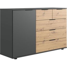 wimex Kombikommode &raquo;Gibraltar&laquo; grau Holzwerkstoff B/H/T: 130cm x 83cm x 41cm, 5 Stk., 1 Stk.