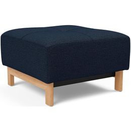 INNOVATION LIVING Polsterhocker Pocket Spring Komfort, minimale Belastung f&uuml;r die Umwelt blau 100% Polyester B/H/T: 65cm x 40cm x 65cm