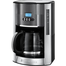 Russell Hobbs Filterkaffeemaschine &raquo;Geo Steel 25270-56&laquo; 1,5 l Kaffeekanne Papierfilter 1x4 schwarz 1,5 l, 12 Filterkaffeemaschine