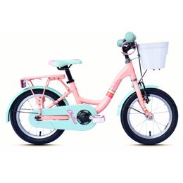 CHILLIZ Kinderfahrrad &raquo;CHD.01&laquo; 1 Gang ohne Schaltung rosa 23cm, 14 Zoll (35,56cm) hinten: 14 Zoll (35,56cm) Kinderfahrrad