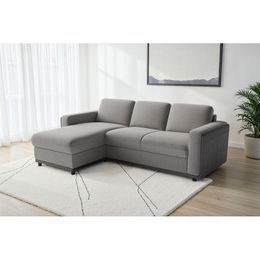 Sit & More sit&more Ecksofa &raquo;Cordoba&laquo; wahlweise mit Schlaffunktion und Bettkasten oder Stauraum 100% Polyester B/H/T: 236cm x 85cm x 161cm, Soft clean, Recamiere