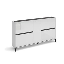 Home Affaire Schuhschrank &raquo;EASY&laquo; 1 Stk. tlg. wei&szlig; Holzwerkstoff B/H/T: 169cm x 93cm x 25,2cm, T&uuml;ren: 1 Stk.