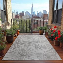 Ayyildiz Teppiche Outdoorteppich &raquo;DESERT 1302 , auch als L&auml;ufer und Rund erh&auml;ltlich&laquo; rechteckig 5 mm H&ouml;he In und Outdoor, pflegeleicht, Wohnzimmer, Aussenbereich grau 