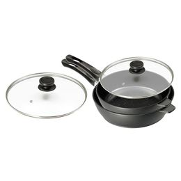 King Pfannen-Set Aluminiumguss Set, 2 Stk. tlg. Induktion silber &Oslash; 28cm