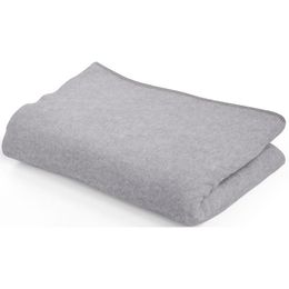 SETEX Wohndecke &raquo;Kuscheldecke&laquo; mit Ziernaht in Melange-Optik, Kuscheldecke grau Baumwolle B/L: 150cm x 200cm