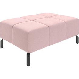 Home Affaire Hockerbank &raquo;Ancona New&laquo; passend zum Ecksofa, auch in Easy care-Bezug + Cord rosa 100% Polyester B/H/T: 107cm x 43cm x 71cm, Luxus-