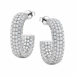 Firetti Damen Paar Creolen &raquo;Schmuck Geschenk Silber 925 Ohrschmuck Ohrringe&laquo; mit Zirkonia (synth.) silber Silber 925 (Sterlingsilber)