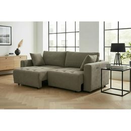 OTTO home 2,5-Sitzer &raquo;ELIANN, 209 cm - elektrisches Schlafsofa&laquo; mit USB A/C-Anschluss. Federkern, Webstoff Webstoff 100% Polyester B/H/T: 209,5cm x 