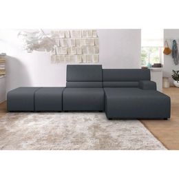 Egoitaliano Ecksofa &raquo;Babouche, Designsofa mit au&szlig;ergew&ouml;hnlichem Sitzkomfort zum Wohlf&uuml;hlen&laquo; schwarz 100% Polyester. Wasserabweisende Mikrofaser. B/H/T: 384cm x 
