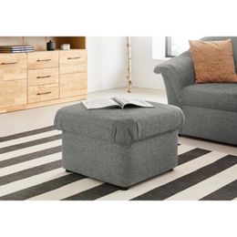 DOMO collection Hocker &raquo;Pegnitz&laquo; grau 100% Polyester B/H/T: 60cm x 39cm x 60cm, Struktur grob