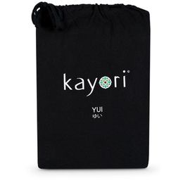 Kayori Spannbettlaken &raquo;Nagano&laquo; 100% Baumwolle-Flanell schwarz Flanell, Obermaterial: 100% Baumwolle B/L: 100cm x 200cm, 1 Stk., Flanell, 100x200 12cm