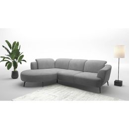 Sit & More sit&more Ecksofa &raquo;Zoe&laquo; ink.Sitztiefenverstellung, wahlweise mit Kopfteilverstellung grau 100% Polyester B/H/T: 309cm x 87cm x 199cm, Luxus-Microfaser 