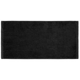 Strandtuch &raquo;Heckettlane Strandtuch Premium&laquo; Strandtuch aus hochwertige Baumwolle, 650gr/m&sup2; schwarz Frottee, Baumwolle B/L: 90cmx180cm, 1 Stk., Frottee