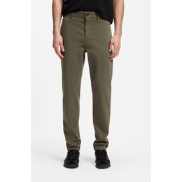 BOSS Orange Herren BOSS Orange Chinohose &raquo;Tapered-fit&laquo; Aus komfortabler Stretch-Baumwolle und mit BOSS Logo hinten gr&uuml;n 38, L&auml;nge 34
