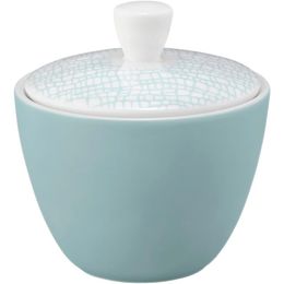 Seltmann Weiden Zuckerdose &raquo;Life Fashion&laquo; Fassungsverm&ouml;gen 0,26 Liter blau Porzellan B/H/L: 9,8cm x 10,2cm x 9,8cm