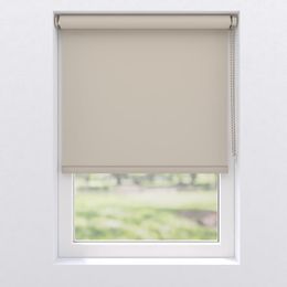 my home Verdunklungsrollo &raquo;Lea&laquo; verdunkelnd energiesparend mit Bohren/ohne Bohren freih&auml;ngend Klemmfix oder Schraubmontage beige Polyester 190cm, 