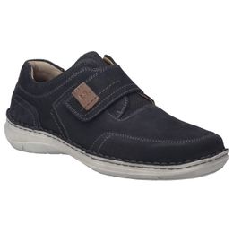 Josef Seibel Herren Klettschuh "New Anvers 83", Gr. 40, blau, Leder, Schuhe, Slipper, Komfortschuh in extraweiter Form