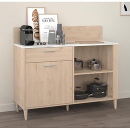 Parisot Mehrzweckschrank &raquo;Gala 12&laquo; 1 Stk. tlg. braun Holzwerkstoff 153 - Jackson Eiche Nachbildung, B/H/T: 120cm x 100cm x 41cm, Schubladen: 1 Stk. T&uuml;ren: 1 
