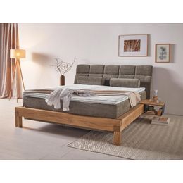 Home Affaire Boxspringbett &raquo;Villads&laquo; Liegefl&auml;che: 180/200 cm, Inside-Boxspring-Unterbau, recycelte Stoffe gr&uuml;n Polyester Struktur (recyceltes 