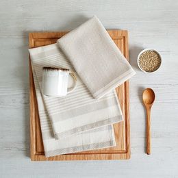 Framsohn frottier Geschirrtuch &raquo;Modern Living Fischgr&auml;t&laquo; dichte Feinwebung, in &Ouml;sterreich hergestellt, 50x70 cm bunt 100% Baumwolle 3 Stk., 100 % 